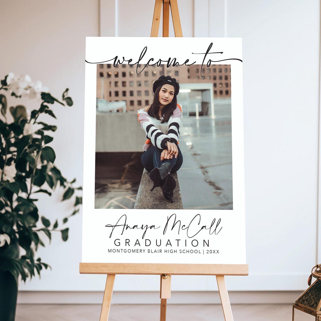 Graduation Welcome Sign, Graduation Party Entrance Display, Add Your ...