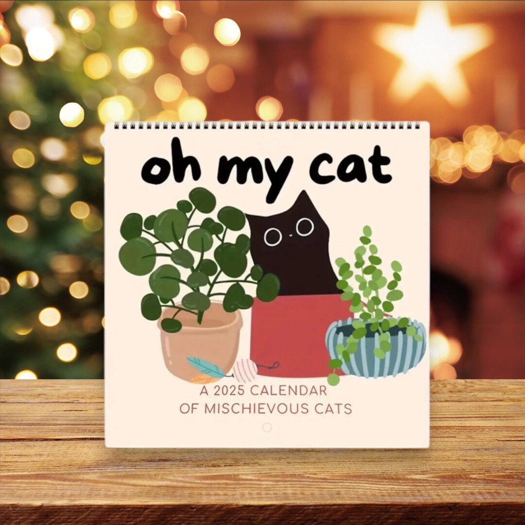 Cat 2025 New Year Calendar Planner oh My Cat Calendar of Mischevious ...