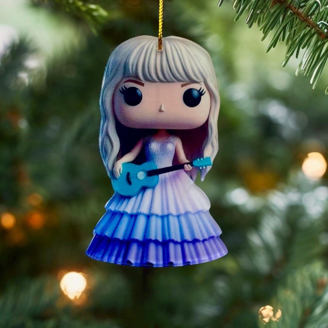 Taylor Swift Inspired Christmas Tree Decoration Ornament, Swiftie ...