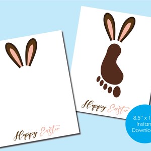 Easter Footprint Crafts | Easter Craft for Kids/toddlers - Etsy