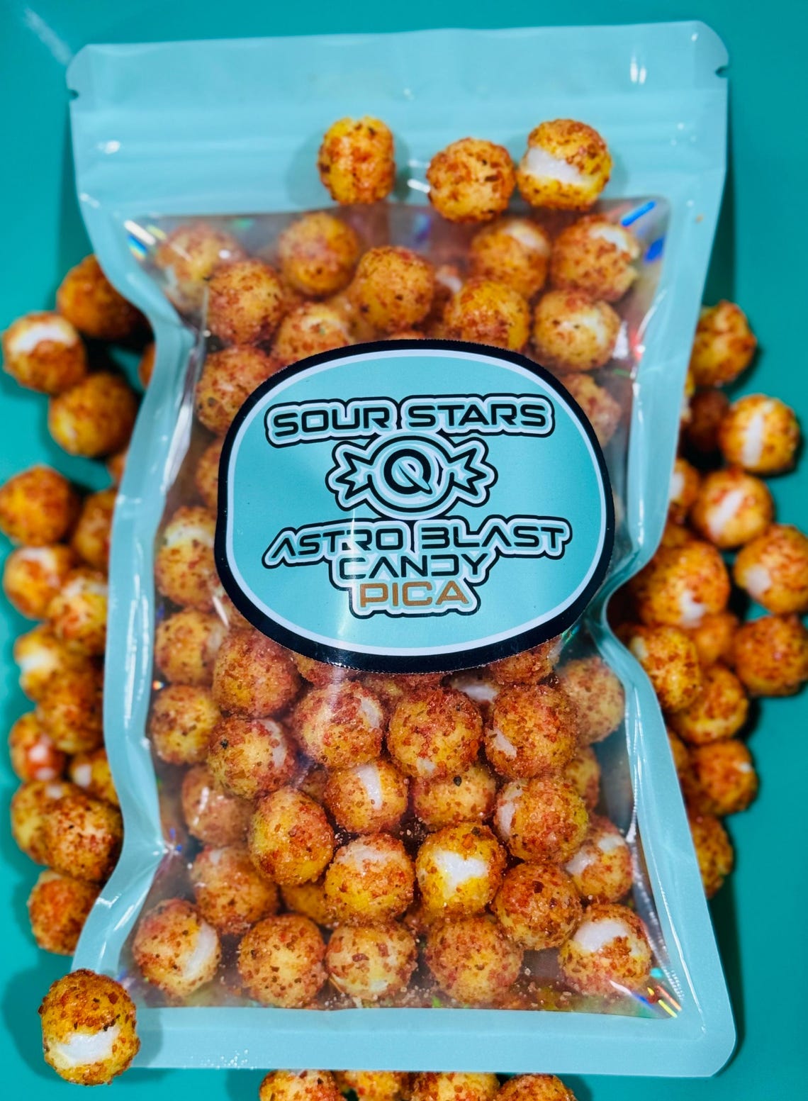 Astro Blast Candy Sour Stars/pica - Sour and Spicy Bonbons - Sweet ...