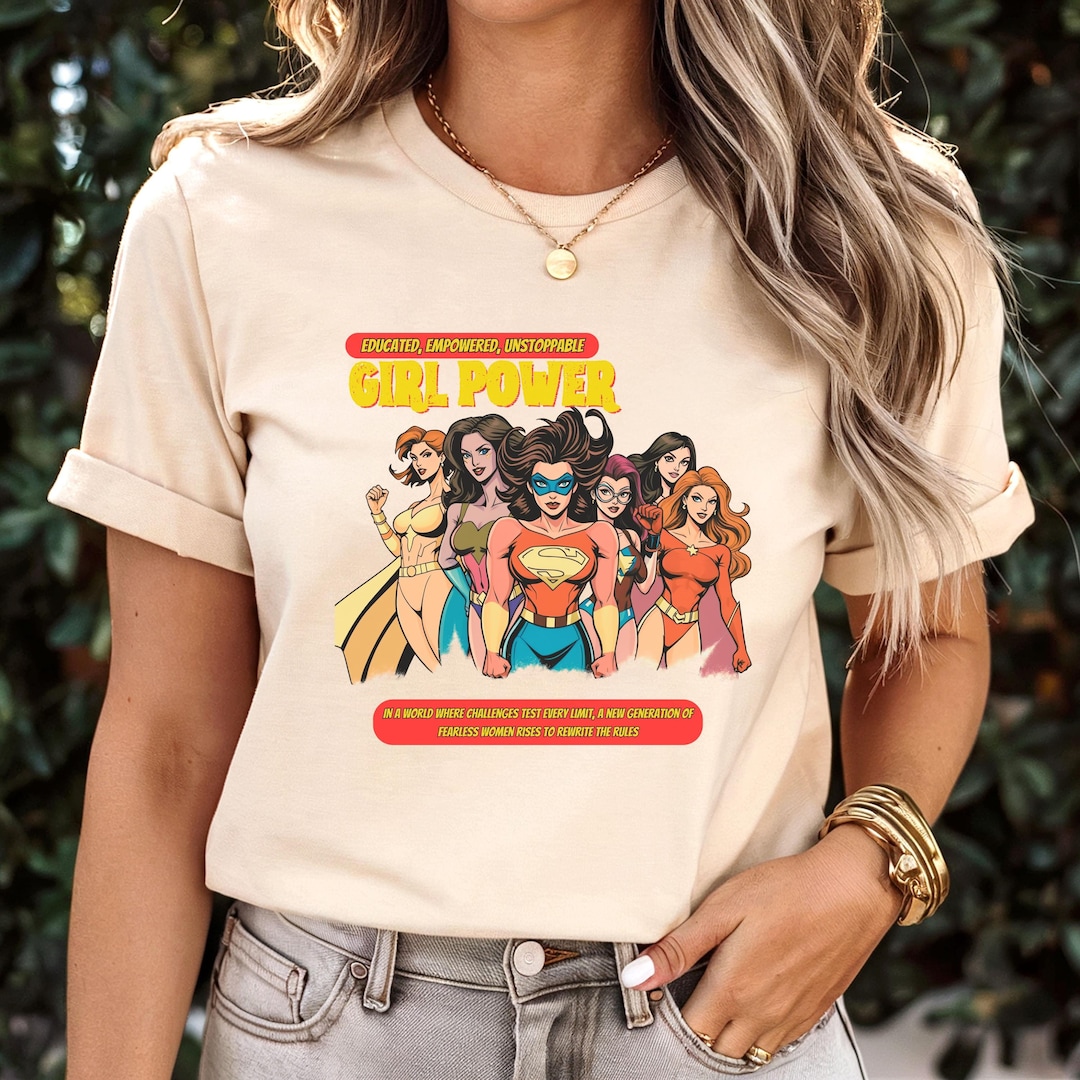 Superwoman Comic Graphic T-shirt, Retro Tee for Women, Vintage Art ...