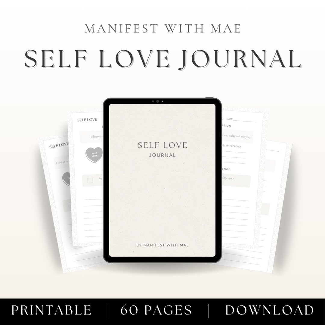 Self Love Journal - Printable | Prompts | Affirmations | Kindness Tasks ...