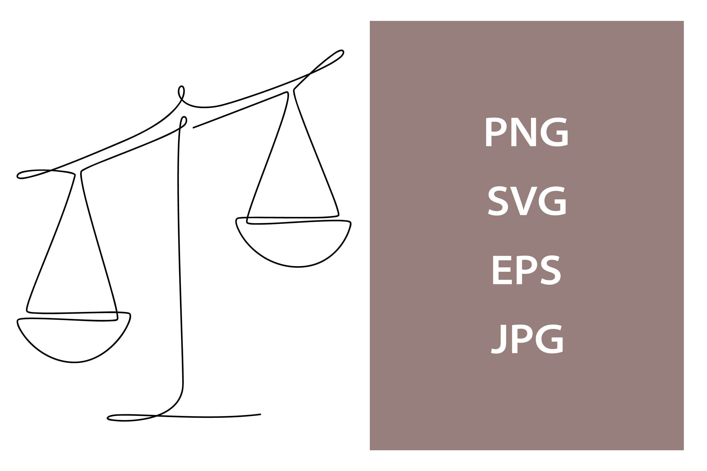 Balance Scale Line Art Balance Scale Lawyer Office Wall Art - Etsy