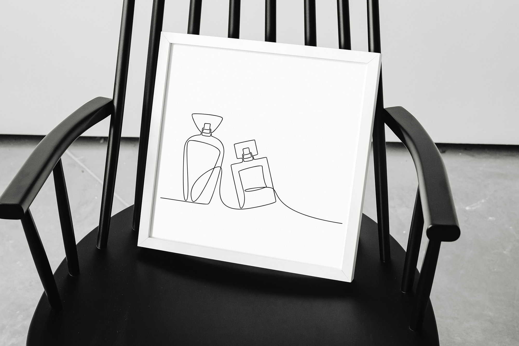 Perfume Line Art Perfume Wall Art Decor Perfume Bottle Print Fashion ...