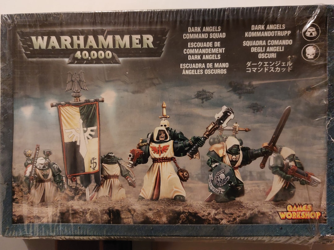 Warhammer 40k Dark Angels Command Squad New 44-08 2006 Version - Etsy