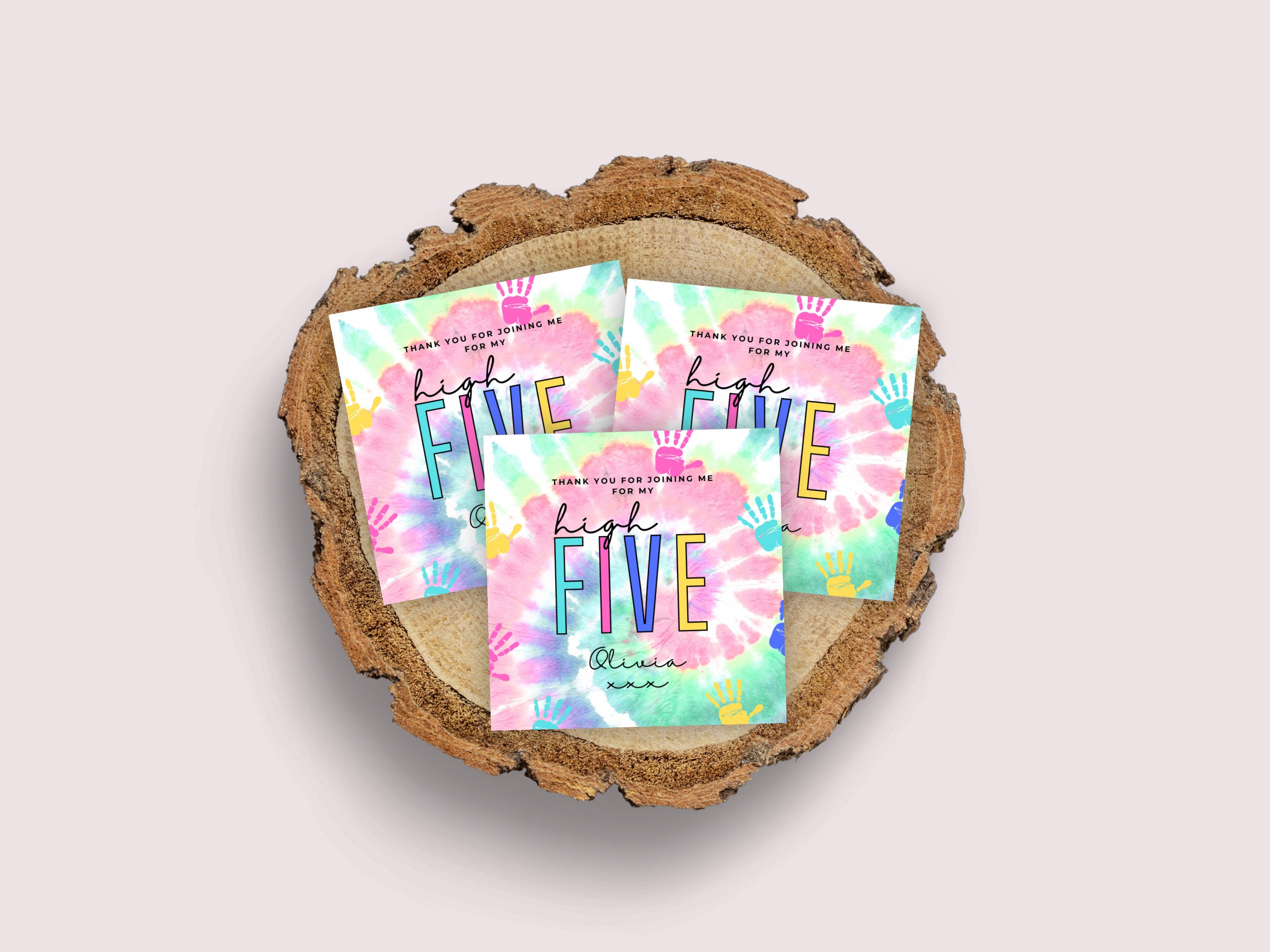 High Five Thank You Tags, Hi Five Favor Tags , Editable High Five ...