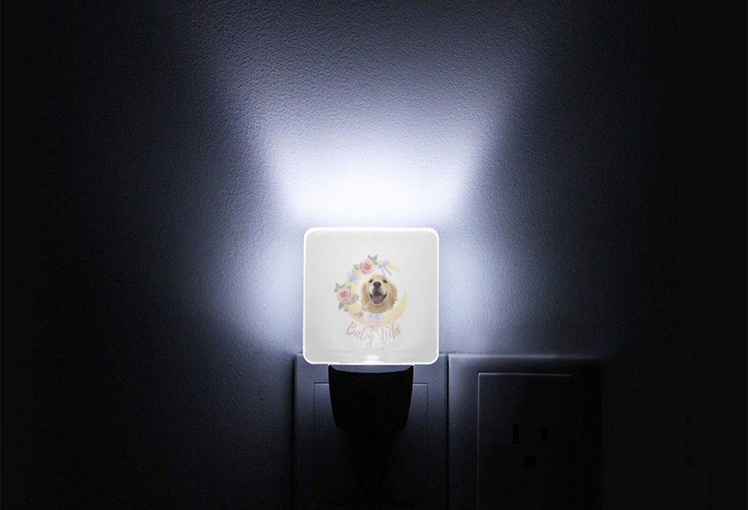 Custom Night Light With Pet Portrait and Name, Personalized Night Light ...