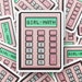 Girl Math Pink Calculator Sticker - Cute and Functional Sticker for ...
