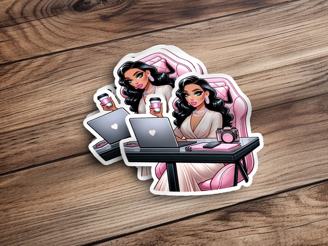 Pink Gamer Chair Streaming Sticker - Girl Gamer | Streaming Enthusiast ...