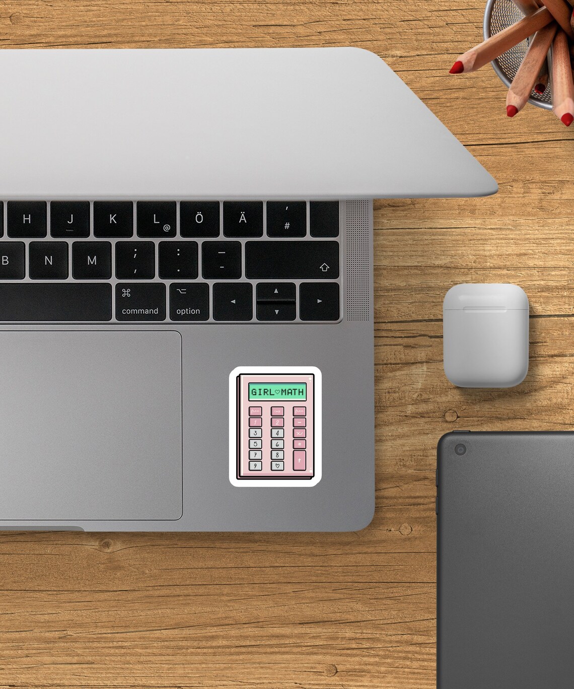 Girl Math Pink Calculator Sticker Cute and Functional Sticker for ...