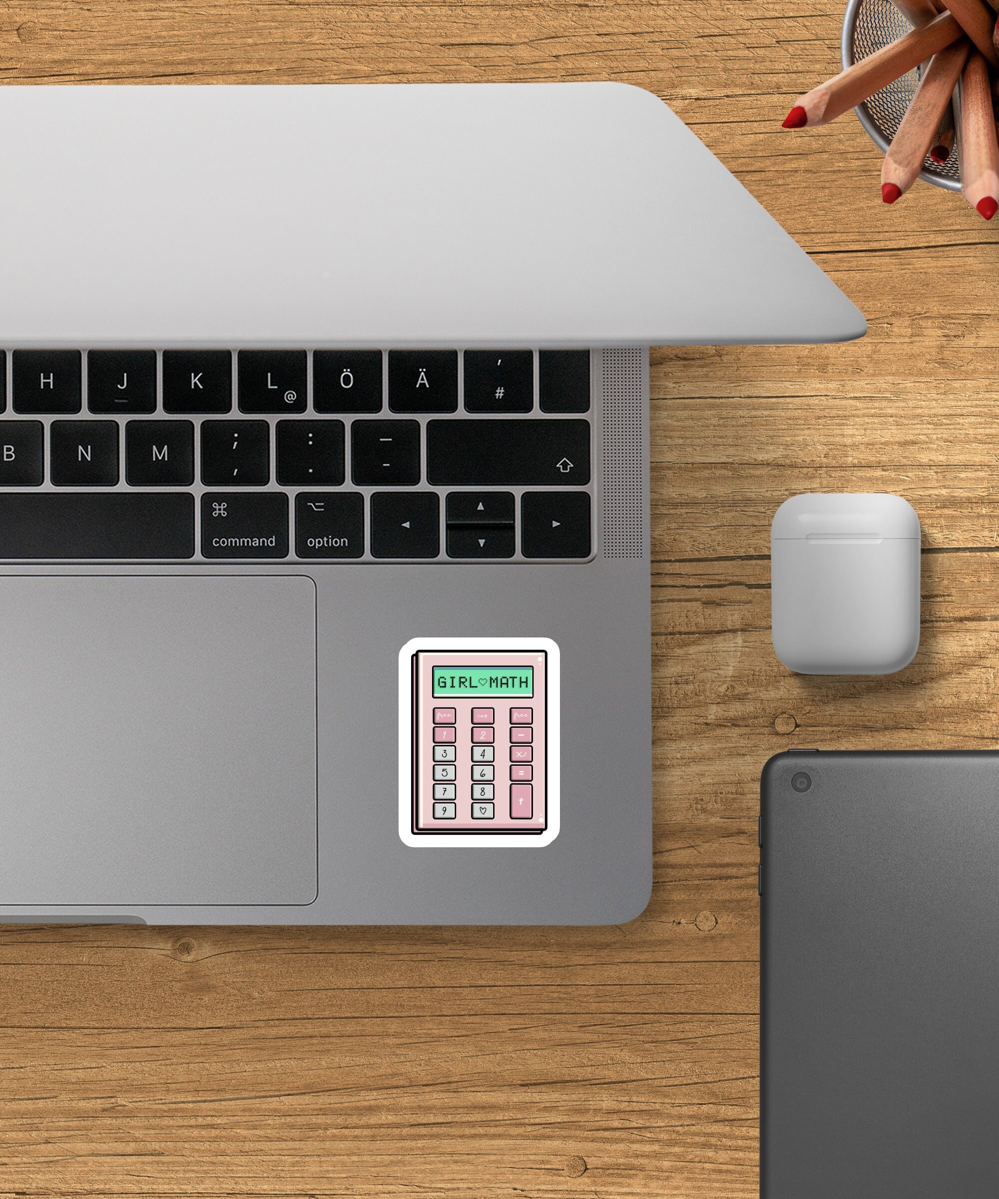 Girl Math Pink Calculator Sticker Cute and Functional Sticker for ...