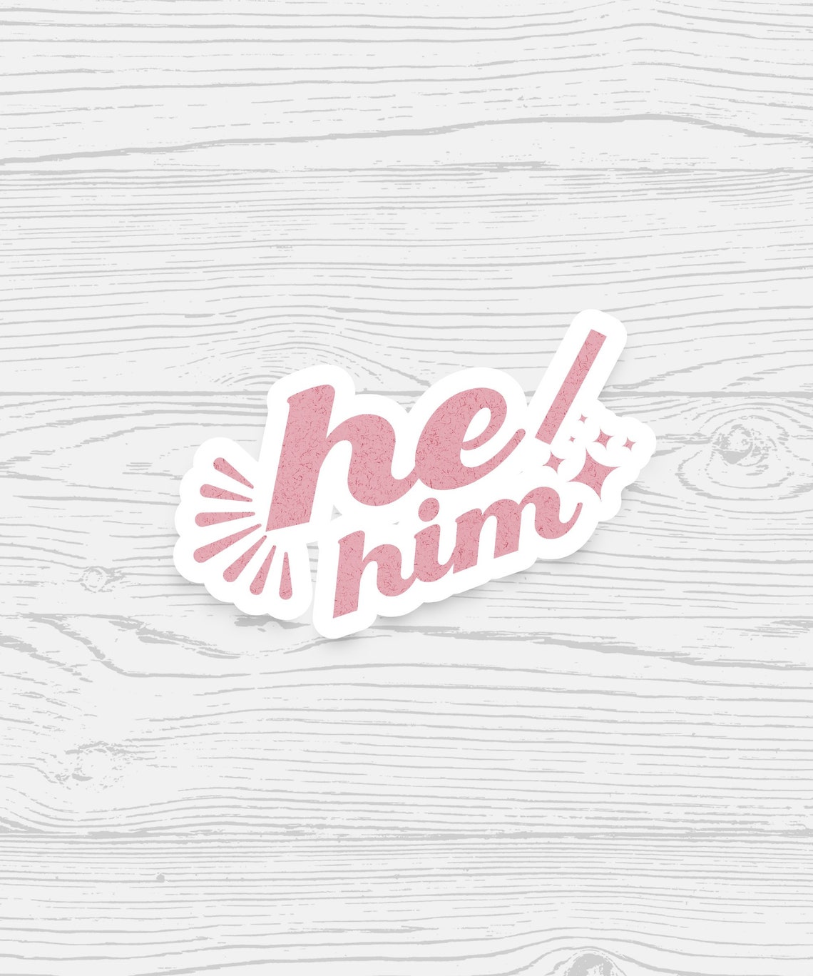 He/him Pronouns Sticker – Assert Your Identity - Etsy