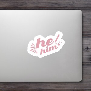 He/him Pronouns Sticker – Assert Your Identity - Etsy