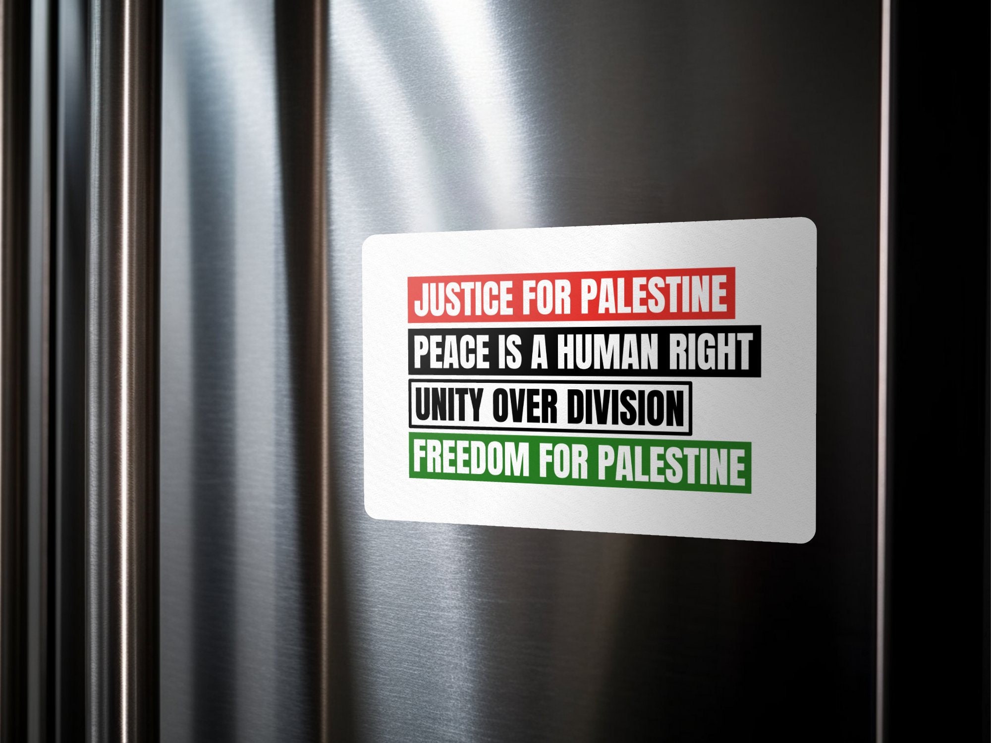 Justice for Palestine, Peace, Unity, Freedom Advocacy Sticker - Etsy