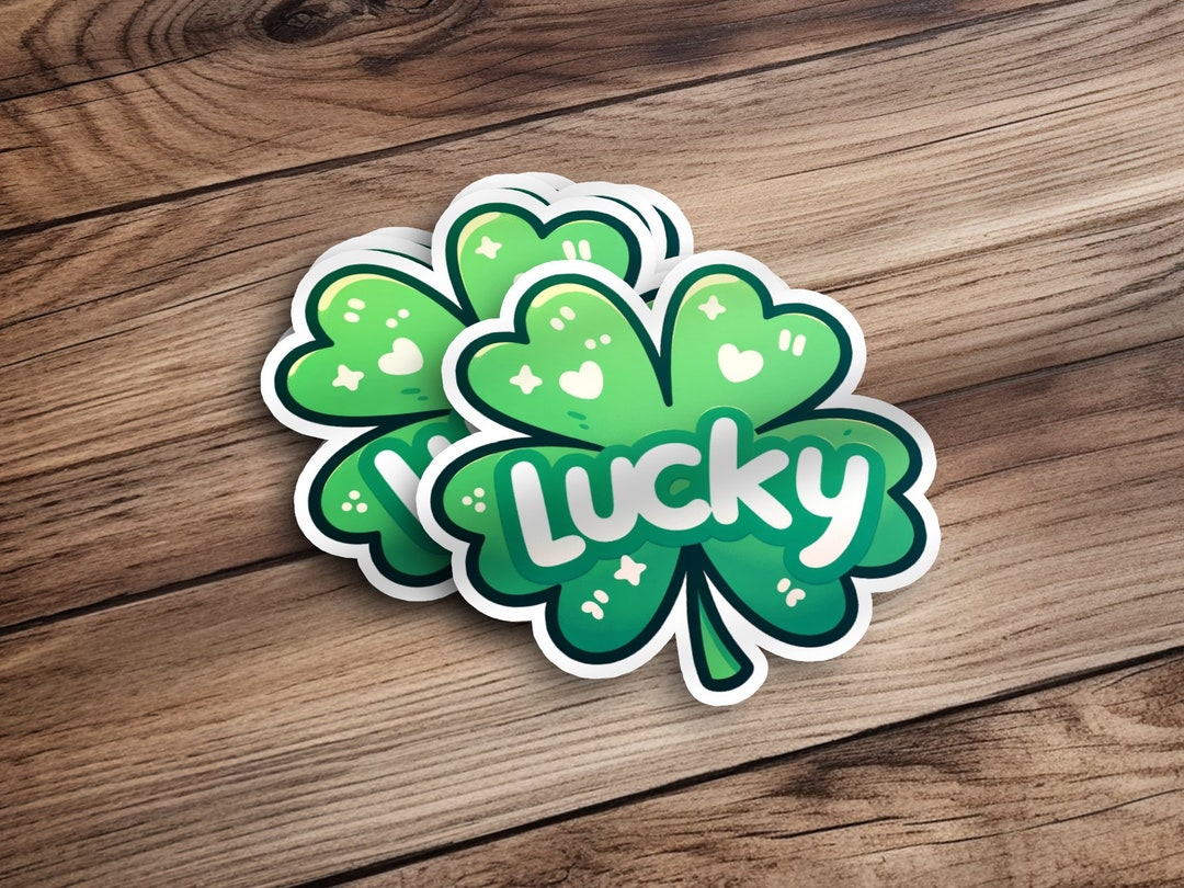 Lucky 4-leaf Clover Sticker - Etsy