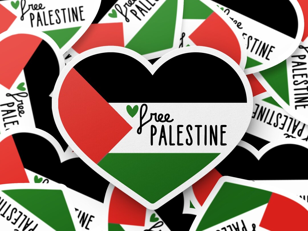 Free Palestine Heart Sticker Palestine Solidarity - Etsy