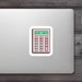 Girl Math Pink Calculator Sticker - Cute and Functional Sticker for ...