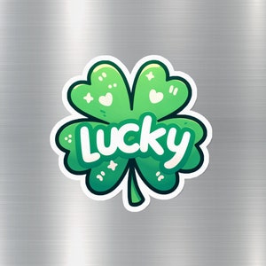 Lucky 4-leaf Clover Sticker - Etsy