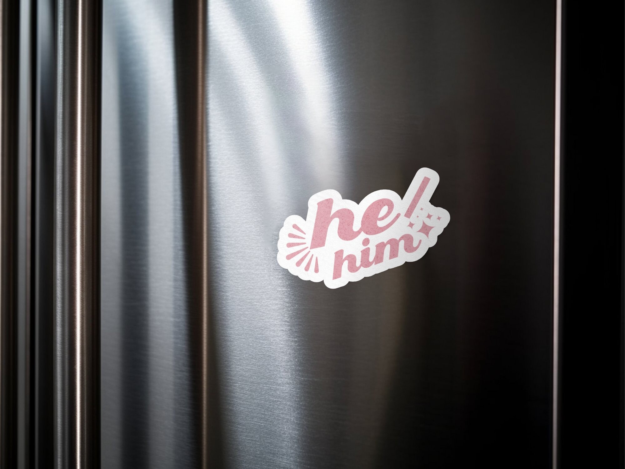 He/him Pronouns Sticker – Assert Your Identity - Etsy