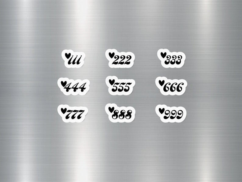 Sacred Angel Numbers Stickers: Elevate Your Space With Divine Guidance ...