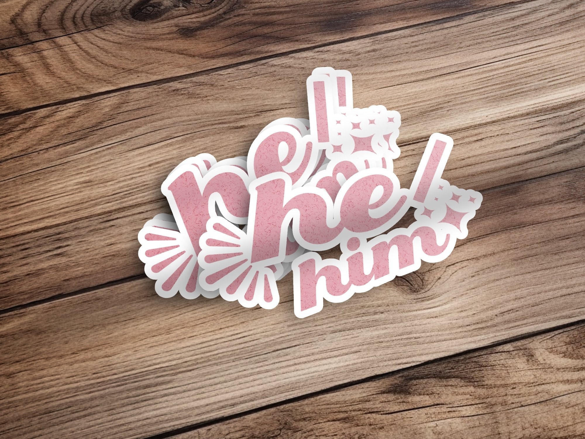 He/him Pronouns Sticker – Assert Your Identity - Etsy