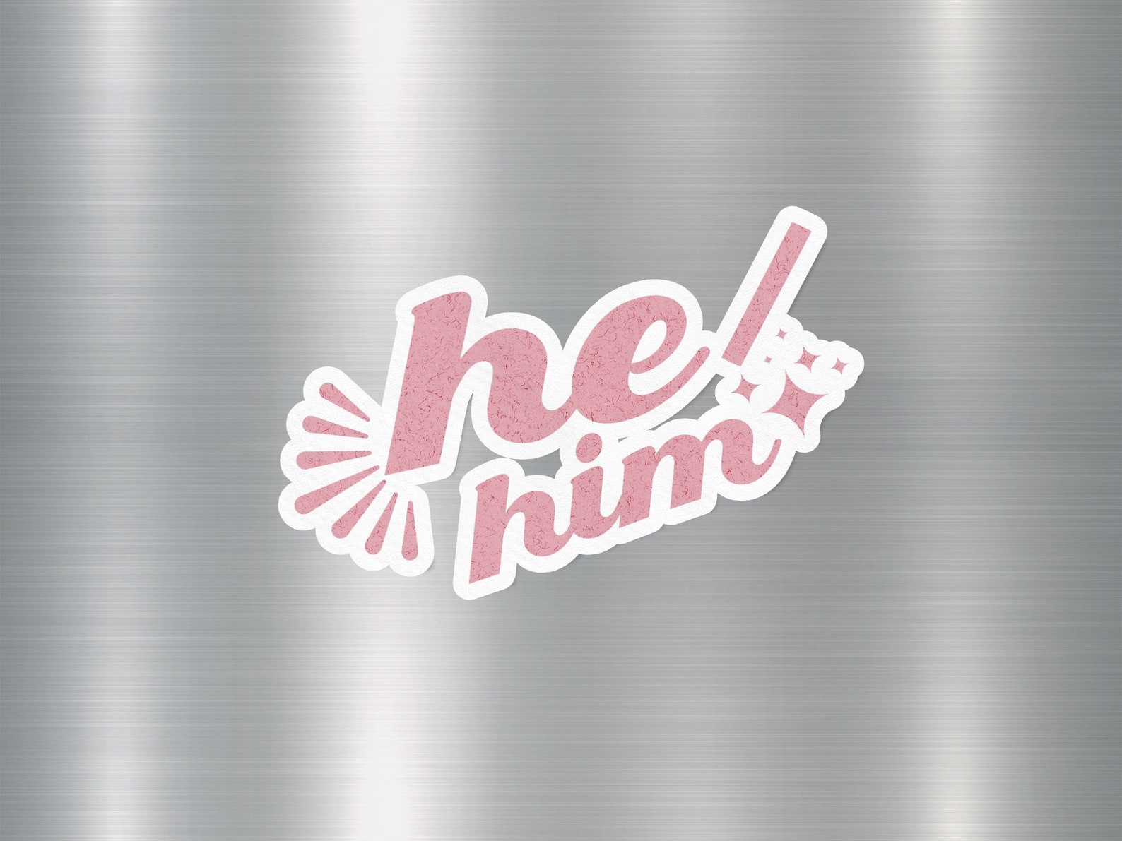 He/him Pronouns Sticker – Assert Your Identity - Etsy