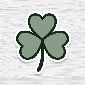 4-leaf Clover Heart Sticker - Etsy