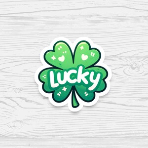 Lucky 4-leaf Clover Sticker - Etsy