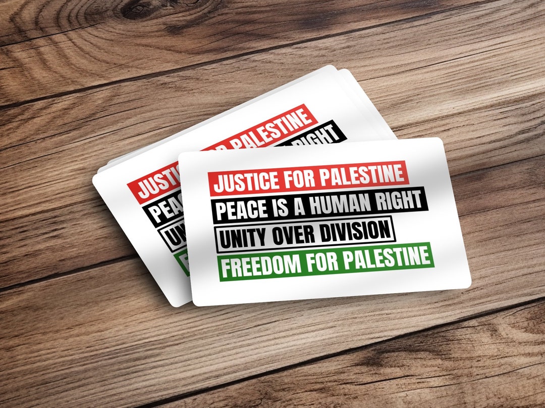 Justice for Palestine, Peace, Unity, Freedom | Advocacy Sticker - Etsy