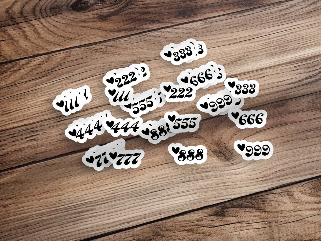 Sacred Angel Numbers Stickers: Elevate Your Space With Divine Guidance ...