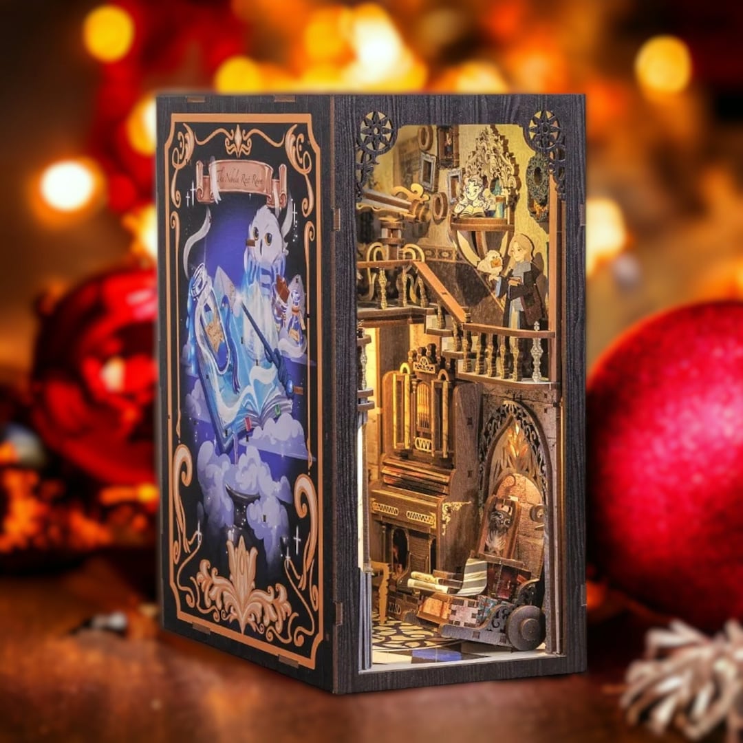 DIY 3D Book Nook Kit Wooden Miniature Bookstore Home Decor - Etsy