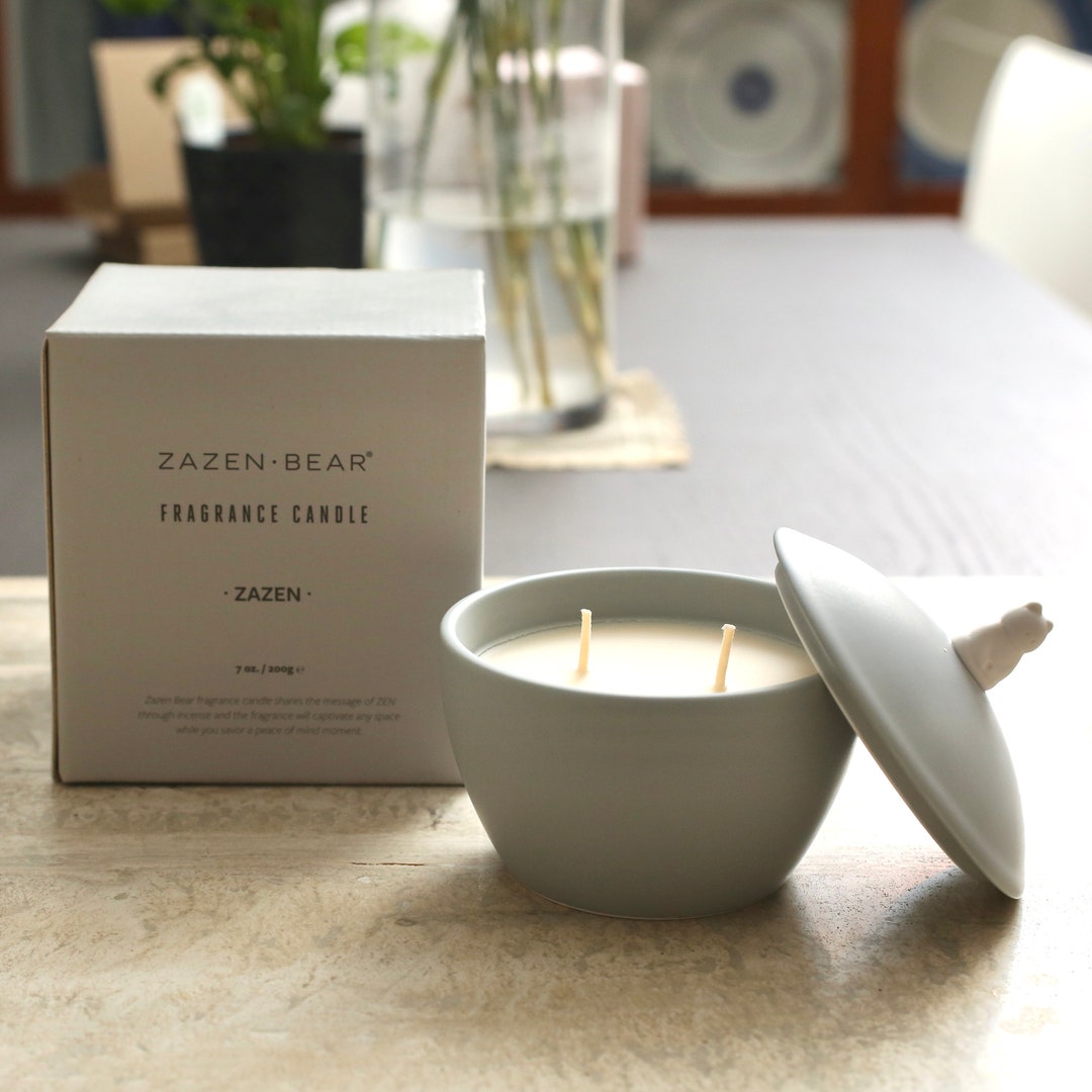 Cedar-wood Scent, USDA Organic Soy Wax Candle, Hand Poured Candle, 7oz ...