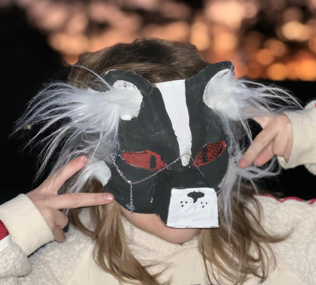 Old Marble Fox Mask !! - Etsy