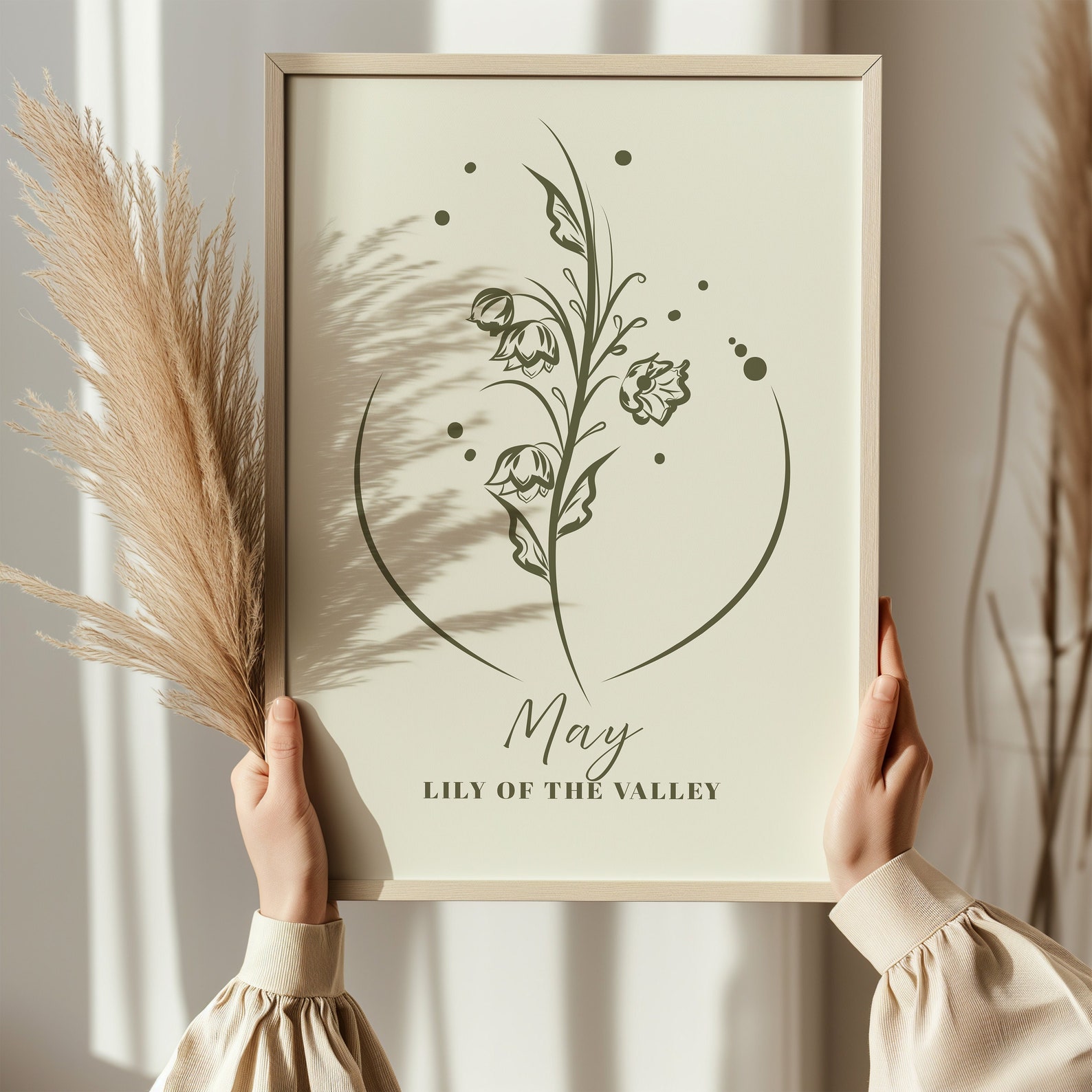 Birth Month Flower Print May Birthday Gifts Lily of the Valley Art ...