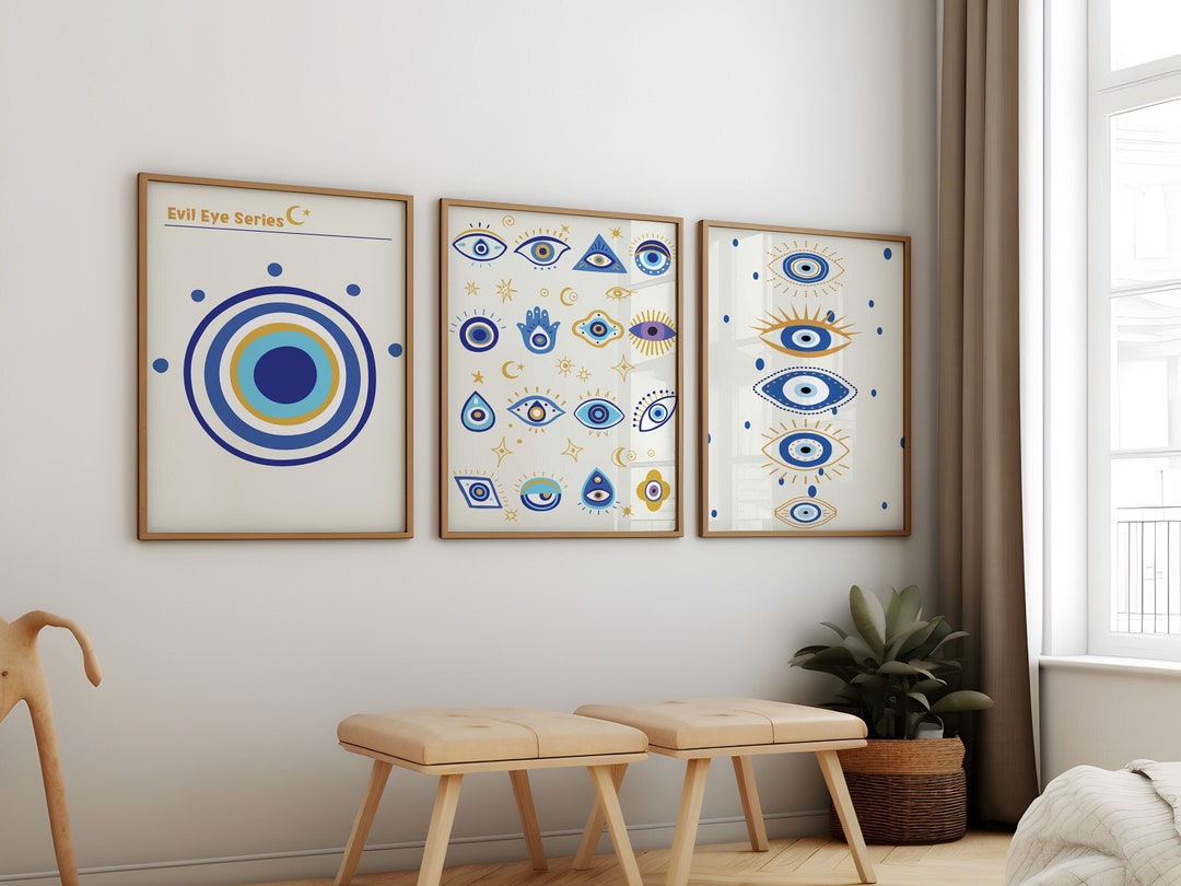 Evil Eye Poster Set: Spiritual Aura Wall Art (digital File) - Etsy
