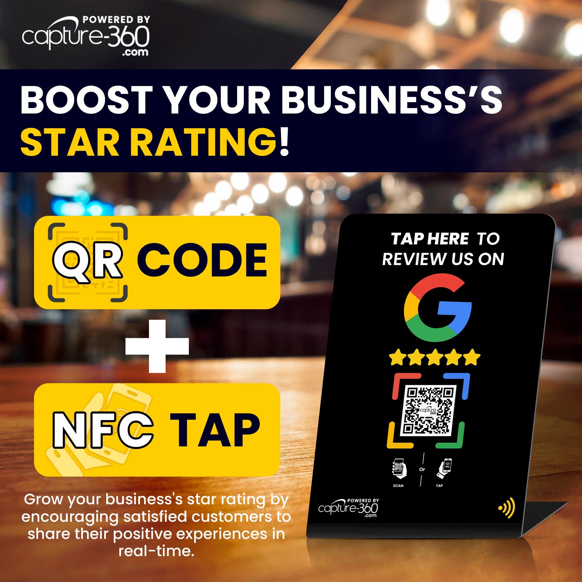 Capture 360 Google Review NFC Tap Stand - Effortless Feedback ...
