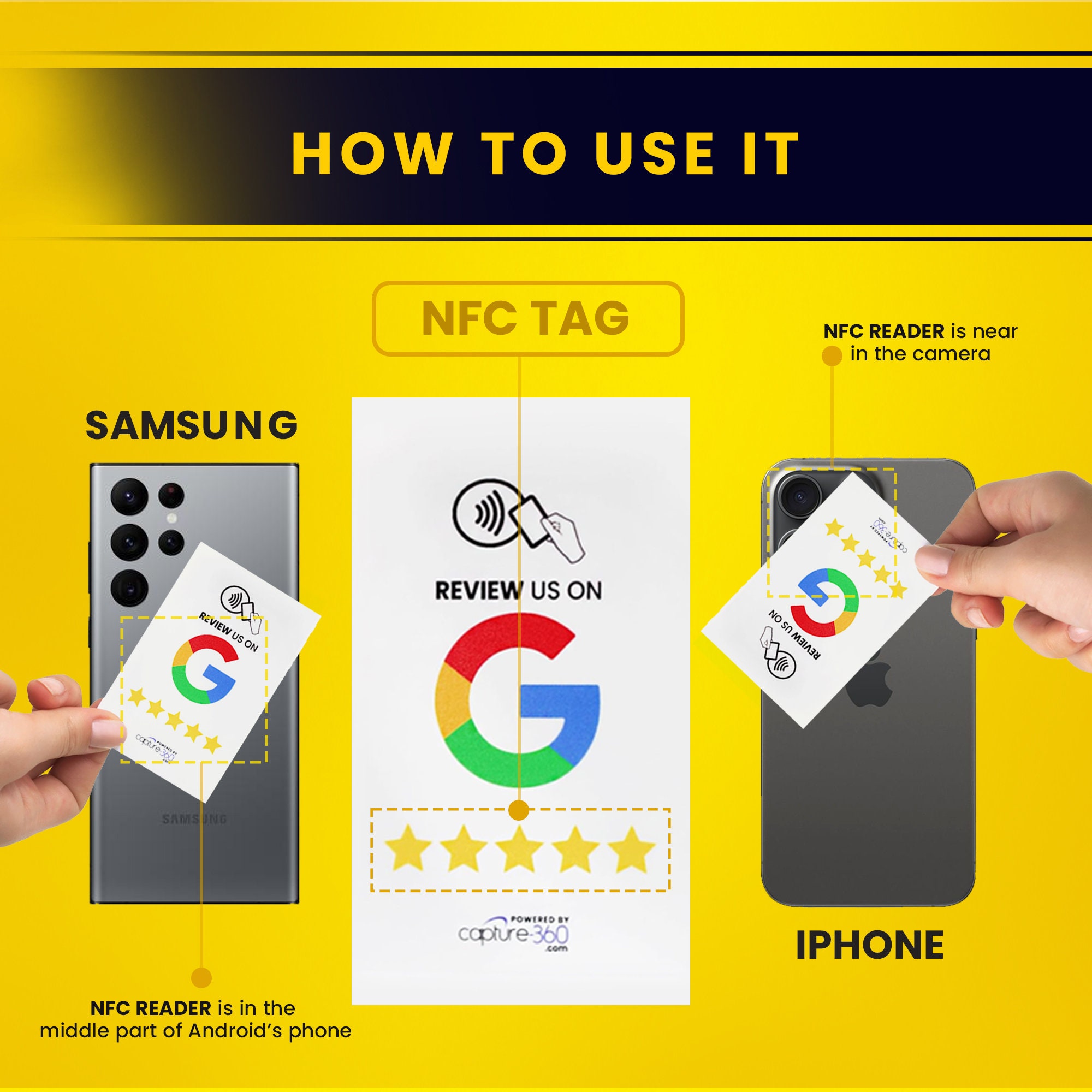 Capture 360 Google Review NFC Tap Stand - Effortless Feedback ...