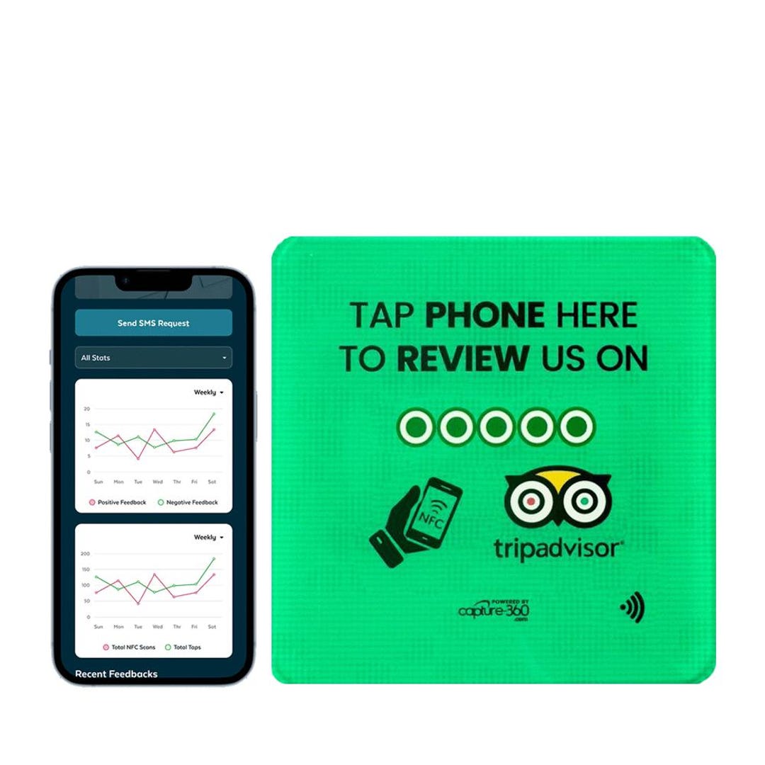 Capture 360 NFC Review Tap Plate, Acrylic Display - Effortless Feedback ...