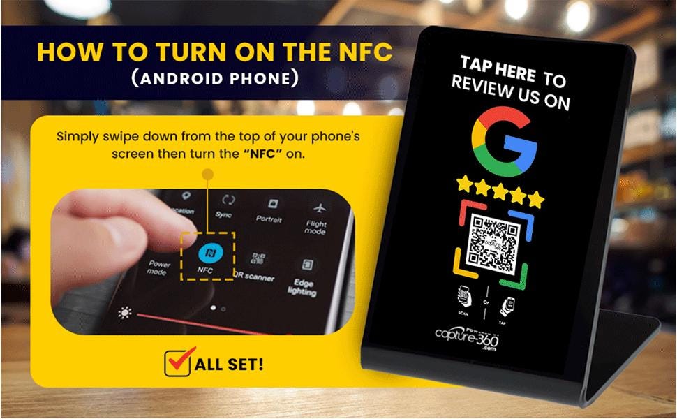 Capture 360 Google Review NFC Tap Stand - Effortless Feedback ...
