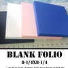 8-1/4x8-1/4 Blank Folio - Etsy