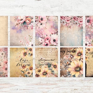 8.5x11 Love Notes Digital Papers - Etsy