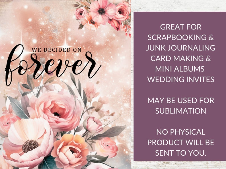 8.5x11 Love Notes Digital Papers - Etsy