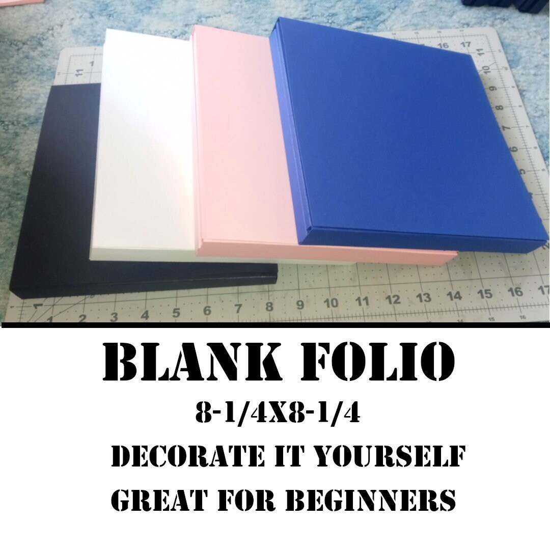 8-1/4x8-1/4 Blank Folio - Etsy