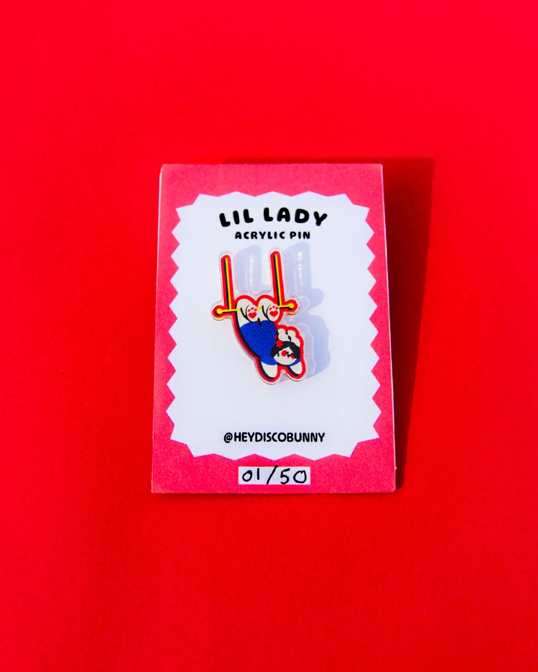 Lil Lady Pin Limited Edition Cute 1.5 in Solid Acrylic Badge Pin - Etsy