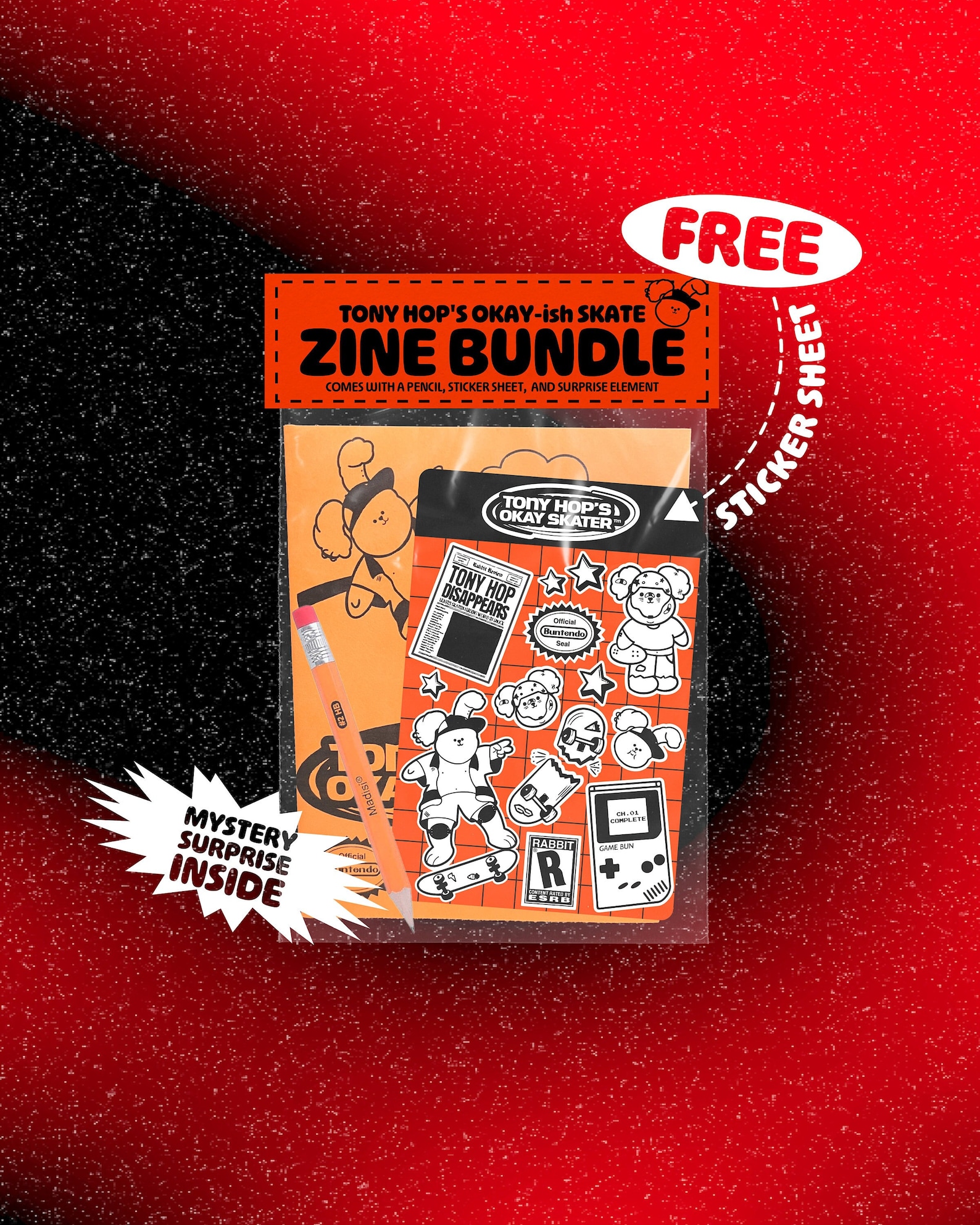 Tony Hop's Okay Skater ZINE BUNDLE| INTERACTIVE | Illustrated | - Etsy