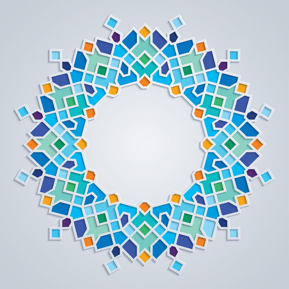 Islamic Art Circle Vector Bundle 100 Exquisite Designs Instant Download ...