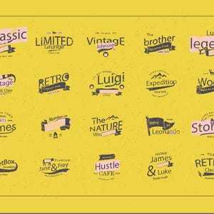 20 Grunge Logos AI & EPS Files Perfect for Urban and Streetwear ...