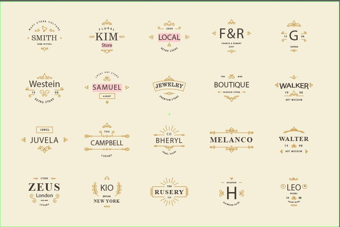 20 Decorative Badges AI & EPS Files Versatile Badge Collection for ...