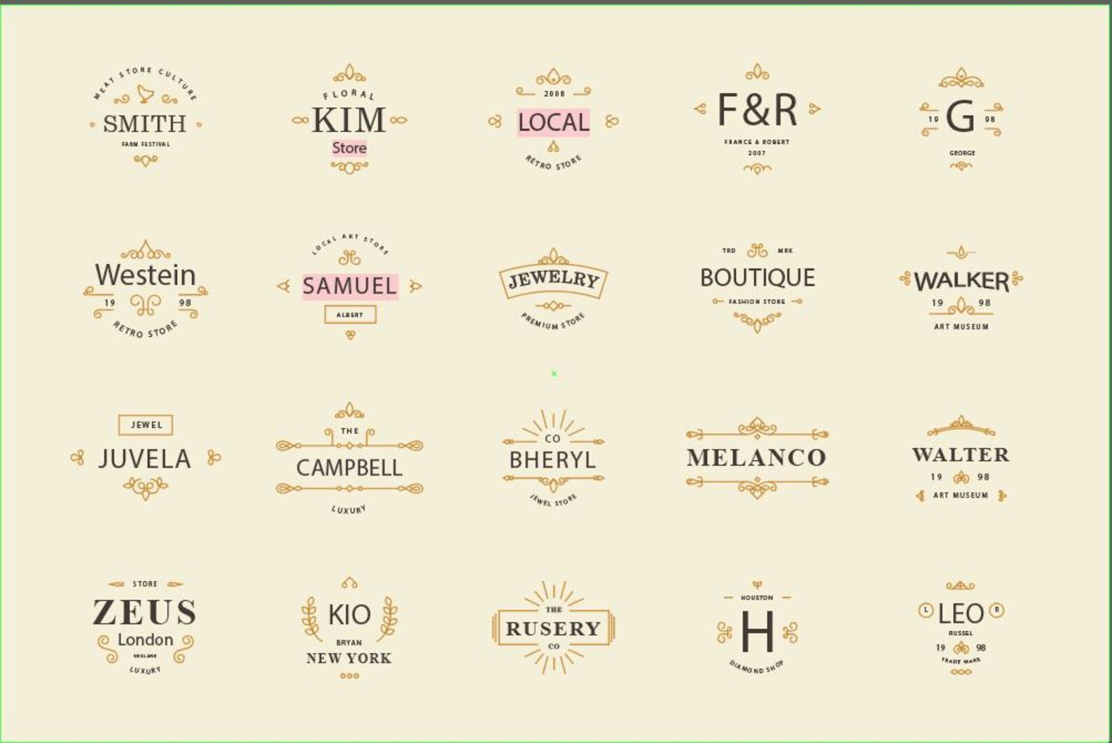 20 Decorative Badges AI & EPS Files Versatile Badge Collection for ...